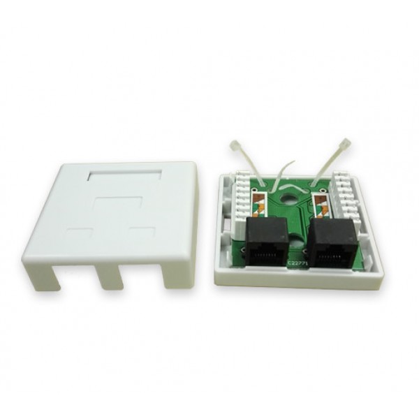 CAT5e Double Port Surface Mount Box – SUPAEDGE